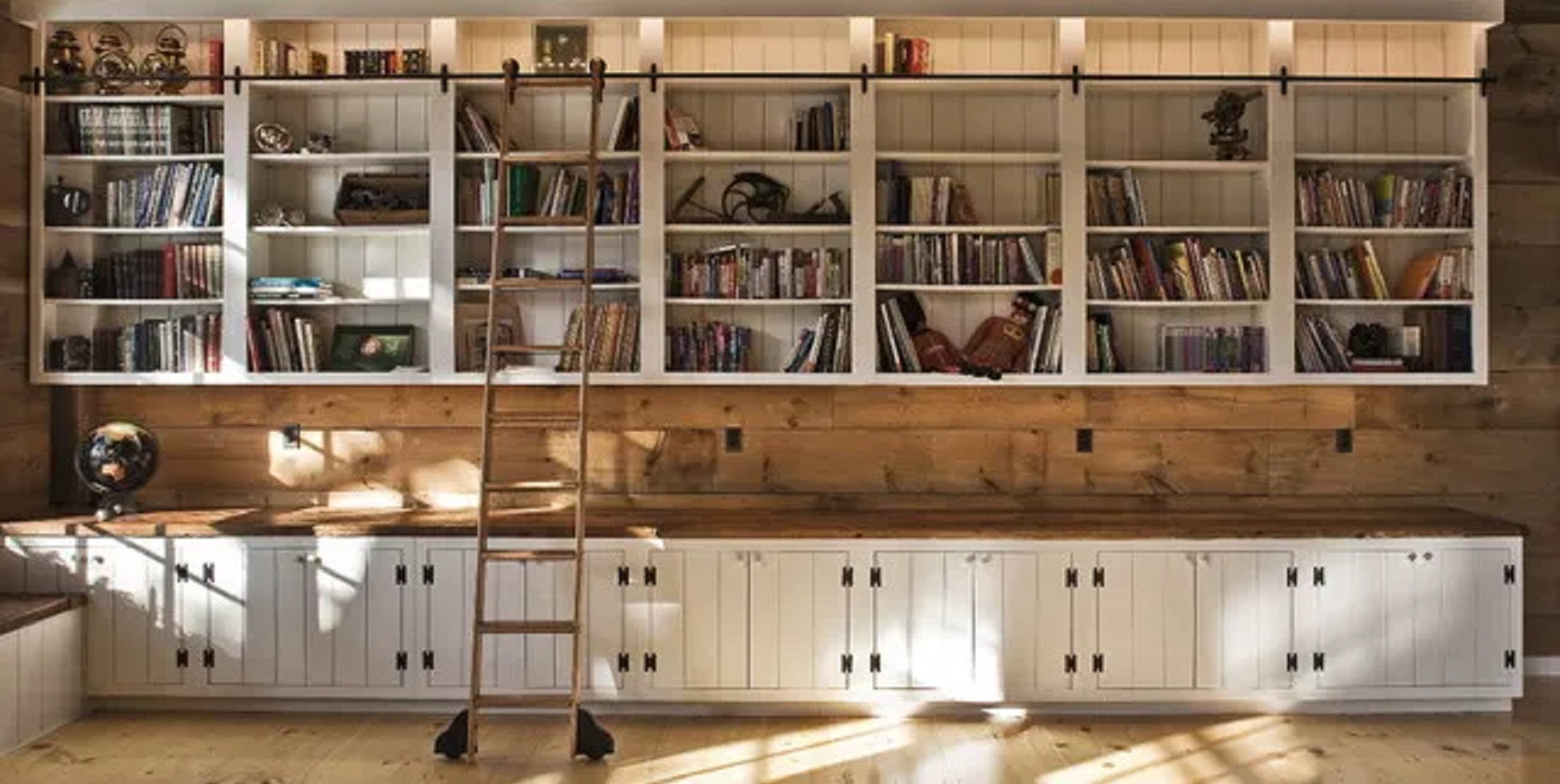 Rolling Ladders | Winslow Design Studio | Hilton Head